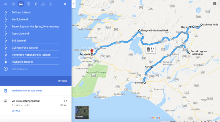 Driving the Golden Circle in Iceland - Self-Drive Guide With Map!