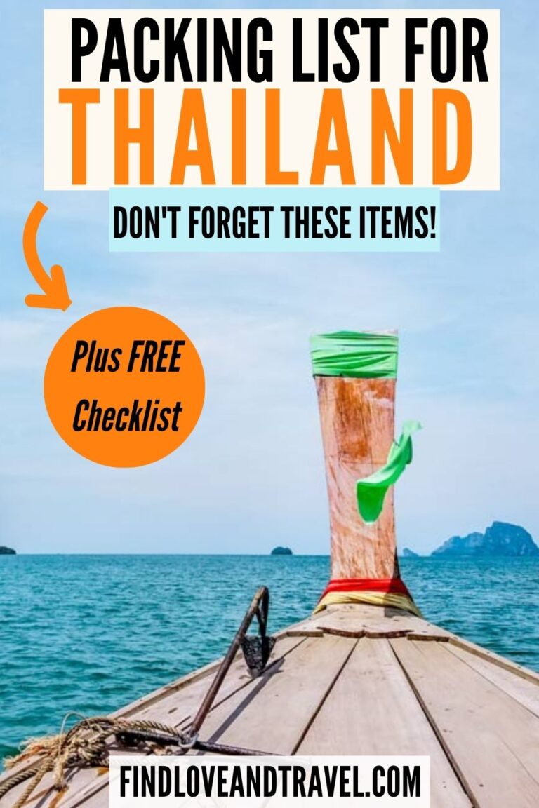 Ultimate Thailand Packing Guide (Plus FREE Checklist) - Find Love and ...