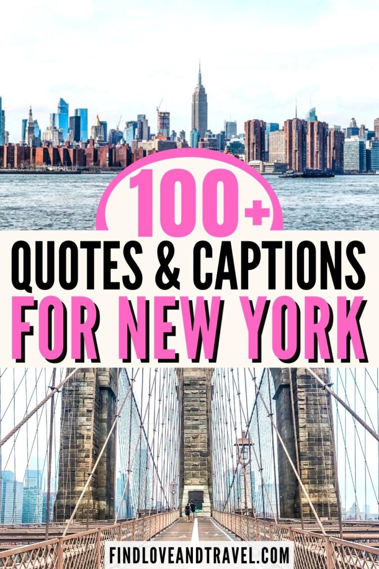 100+ New York Quotes and NYC Instagram Captions - Find Love and Travel