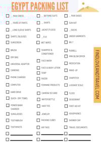 What to Wear in Egypt - Ultimate Packing List (Outfits & Printable)