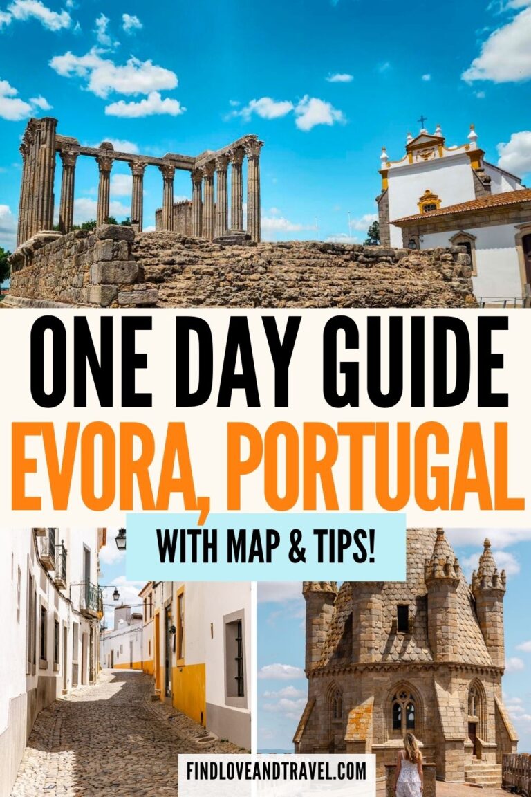 One Day in Evora, Portugal With A Map Walking Guide - Find Love and Travel
